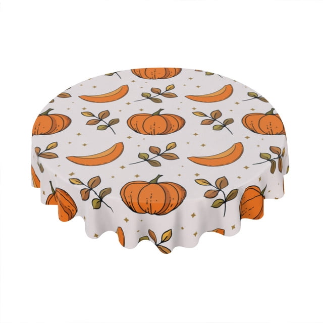 Eveokoki Fall Round Tablecloth,Harvest Tablecloth 60 inch,Pumpkin ...