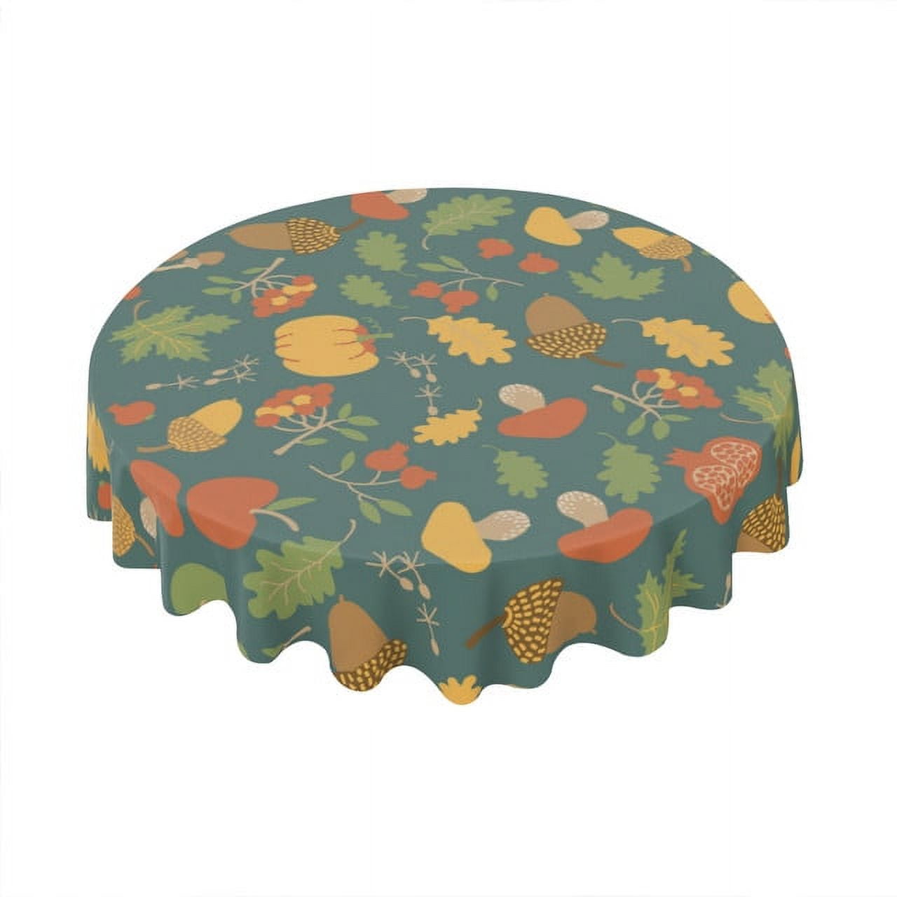 Eveokoki Fall Round Tablecloth,Harvest Tablecloth 60 inch,Seasonal ...