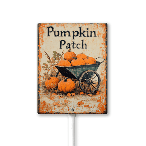 Eveokoki Fall Yard Decorations Outdoor Aluminum Pumpkin Patch Garden ...