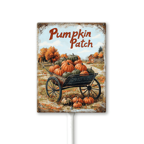 Eveokoki Fall Yard Decorations Outdoor Aluminum Pumpkin Patch Garden ...