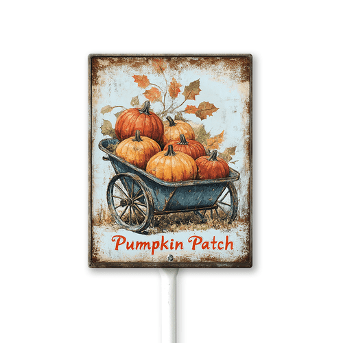 Eveokoki Fall Yard Decorations Outdoor Aluminum Pumpkin Patch Garden ...