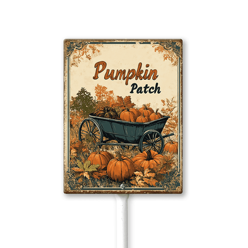 Eveokoki Fall Yard Decorations Outdoor Aluminum Pumpkin Patch Garden ...