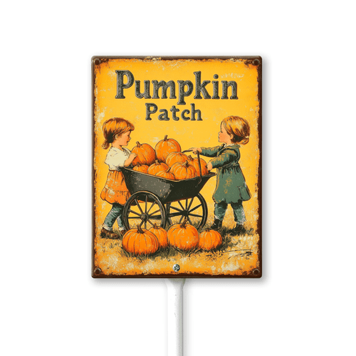 Eveokoki Fall Yard Decorations Outdoor Aluminum Pumpkin Patch Garden ...