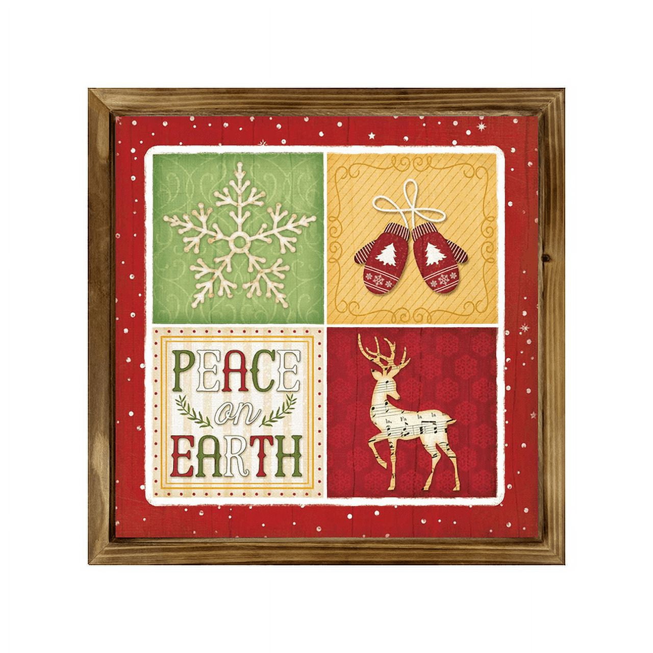 Eveokoki Farmhouse Decor - Modern Rustic Wall Art Home Decor - Peace On ...