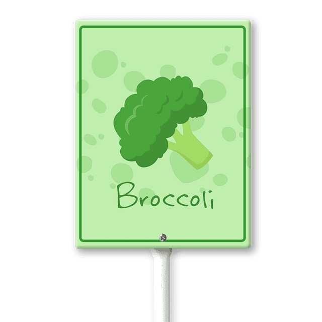 Eveokoki Farming Vegetable Garden Sign Broccoli Sign with Stake 7x8 ...