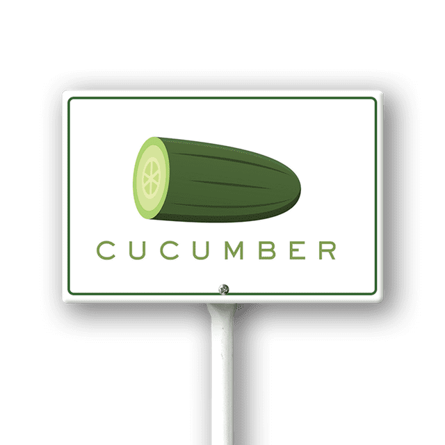 Eveokoki Farming Vegetable Garden Sign Cucumber 12"x8" Rectangle ...