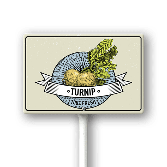 Eveokoki Farming Vegetable Garden Sign Turnip 12"x8" Rectangle Aluminum ...