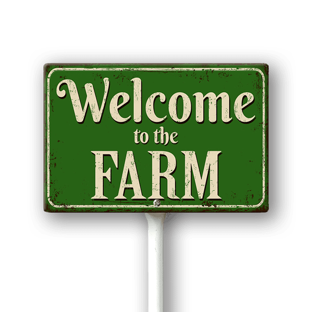 Eveokoki Farming Vegetable Garden Sign Welcome To The Farm 12"x8 ...