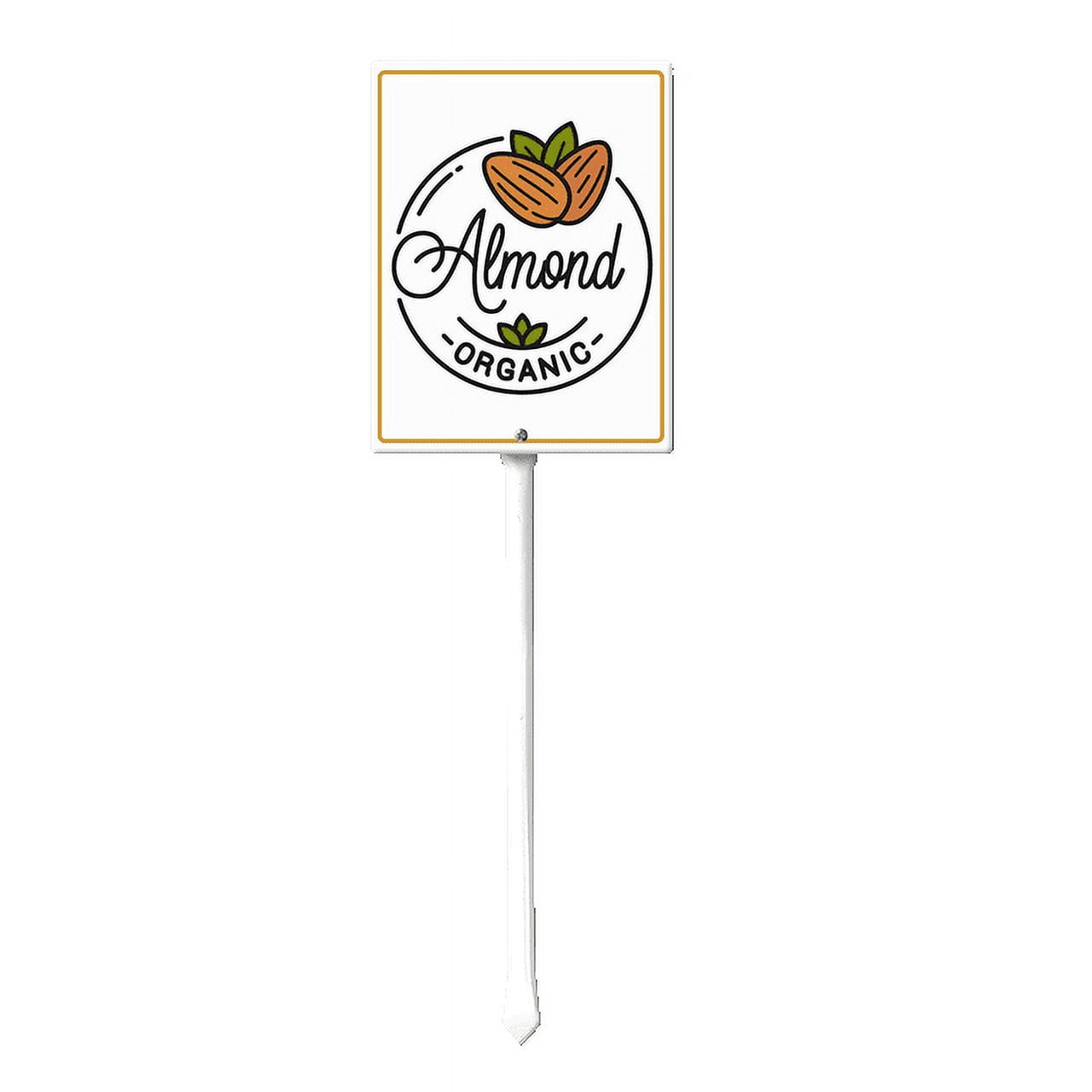 Eveokoki Fruit Signs For Garden With Stake Almond Nut Yard Sign ...