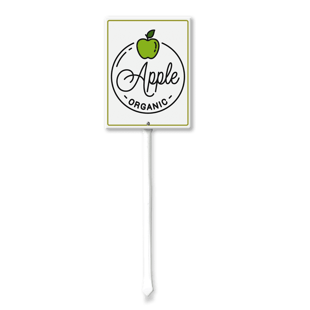 Eveokoki Fruit Signs For Garden With Stake Apple Yard Sign Vegetable ...