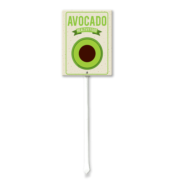 Eveokoki Fruit Signs For Garden With Stake Avocado Yard Sign Vegetable ...