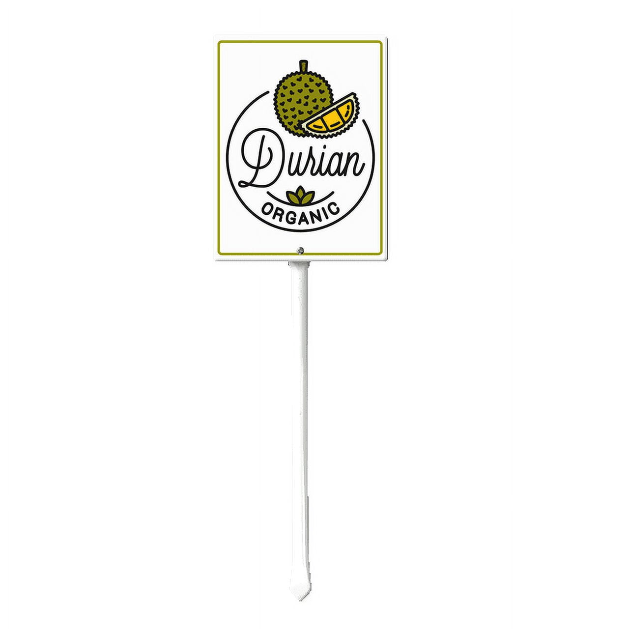 Eveokoki Fruit Signs For Garden With Stake Durian Yard Sign Vegetable ...