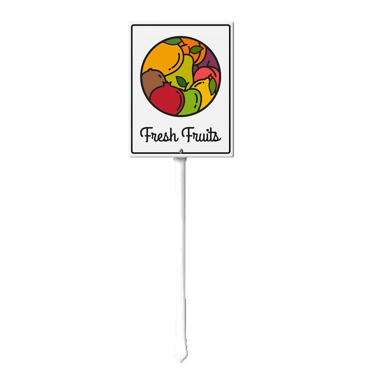Eveokoki Fruit Signs For Garden With Stake Freshs Fruit Yard Sign ...