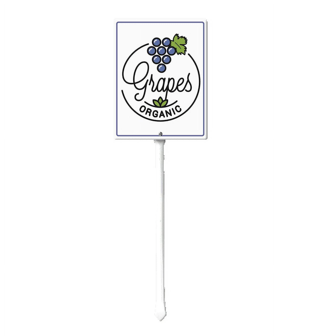 Eveokoki Fruit Signs For Garden With Stake Grapes Yard Sign Vegetable ...