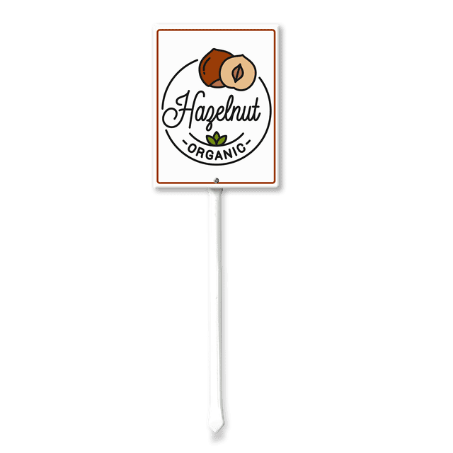 Eveokoki Fruit Signs For Garden With Stake Hazelnut Yard Sign Vegetable ...