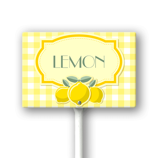 Eveokoki Fruit Signs For Garden With Stake Lemon Yard Sign Vegetable ...