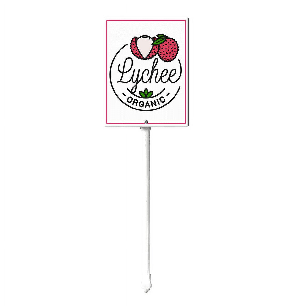 Eveokoki Fruit Signs For Garden With Stake Lychee Yard Sign Vegetable ...