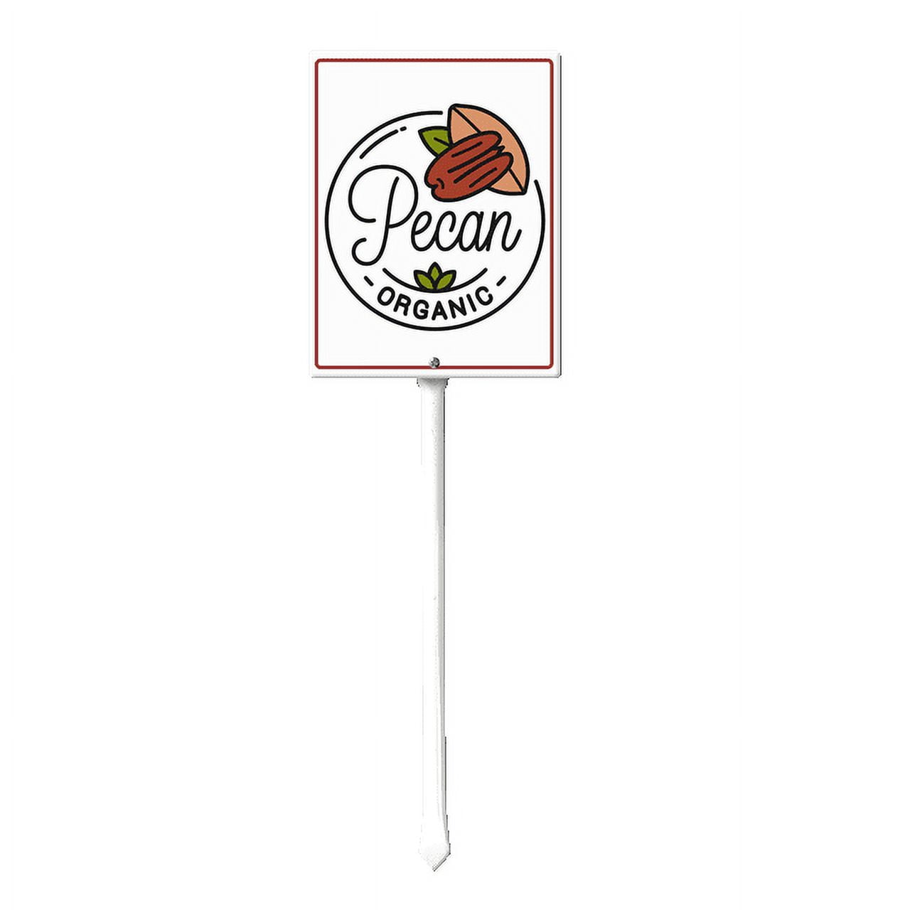 Eveokoki Fruit Signs For Garden With Stake Pecan Yard Sign Vegetable ...