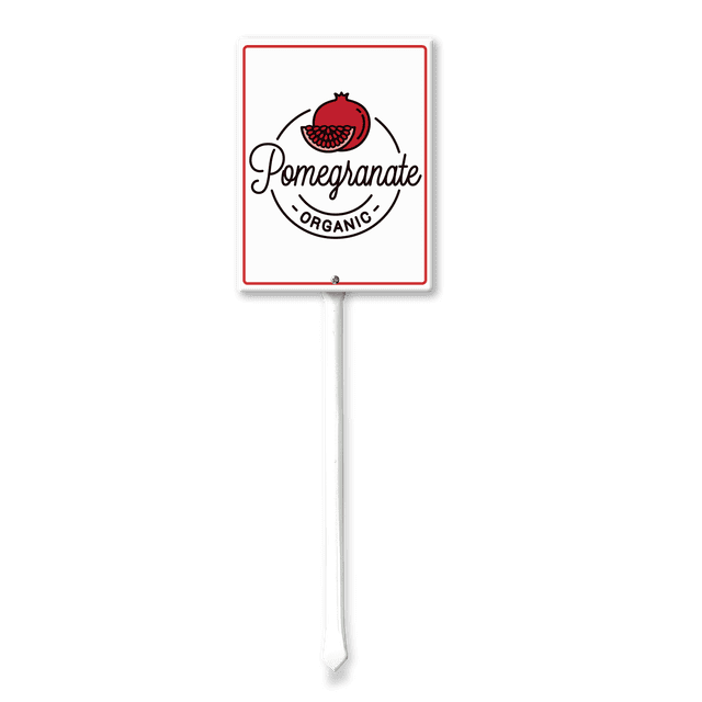 Eveokoki Fruit Signs For Garden With Stake Pomegranate Yard Sign ...