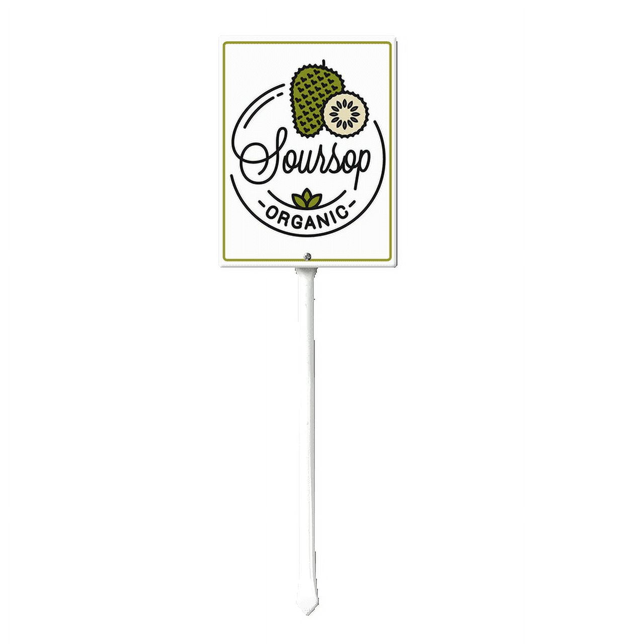 Eveokoki Fruit Signs For Garden With Stake Soursop Yard Sign Vegetable ...