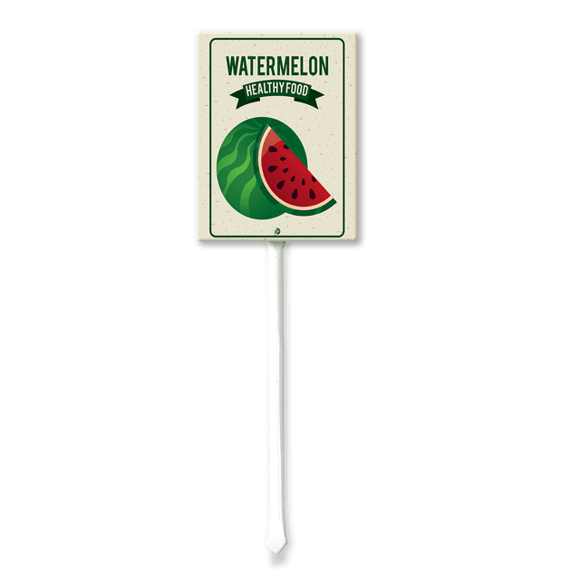Eveokoki Fruit Signs For Garden With Stake Watermelon Yard Sign ...