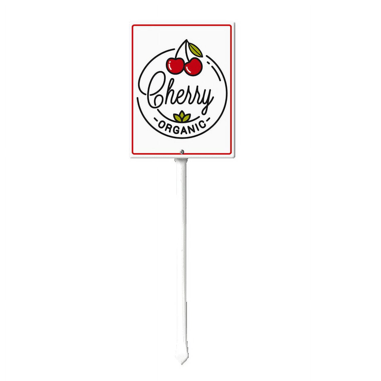 Eveokoki Fruit Signs For Garden With Stake Cherry Yard Sign Vegetable ...
