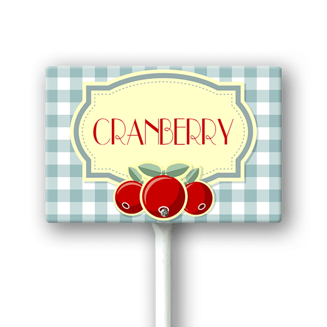 Eveokoki Fruit Signs For Garden With Stake Cranberry Yard Sign ...