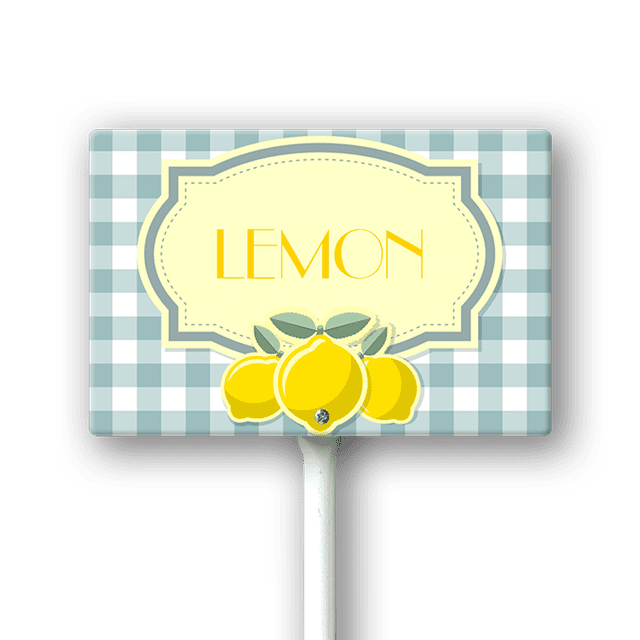 Eveokoki Fruit Signs For Garden With Stake Lemon Yard Sign Vegetable ...