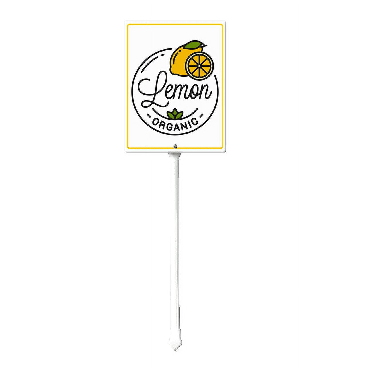 Eveokoki Fruit Signs For Garden With Stake Lemon Yard Sign Vegetable ...