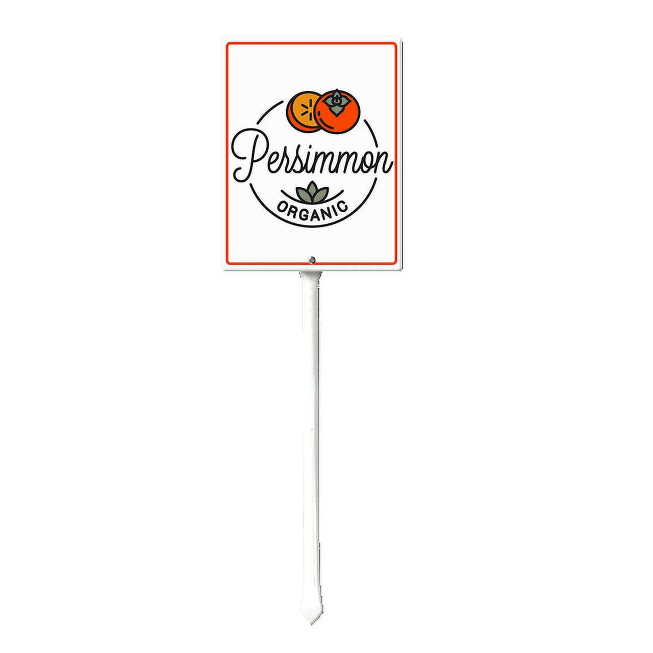 Eveokoki Fruit Signs For Garden With Stake Persimmon Yard Sign ...