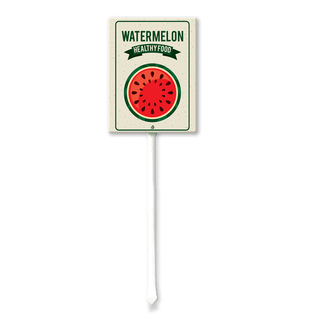 Eveokoki Fruit Signs For Garden With Stake Watermelon Yard Sign ...