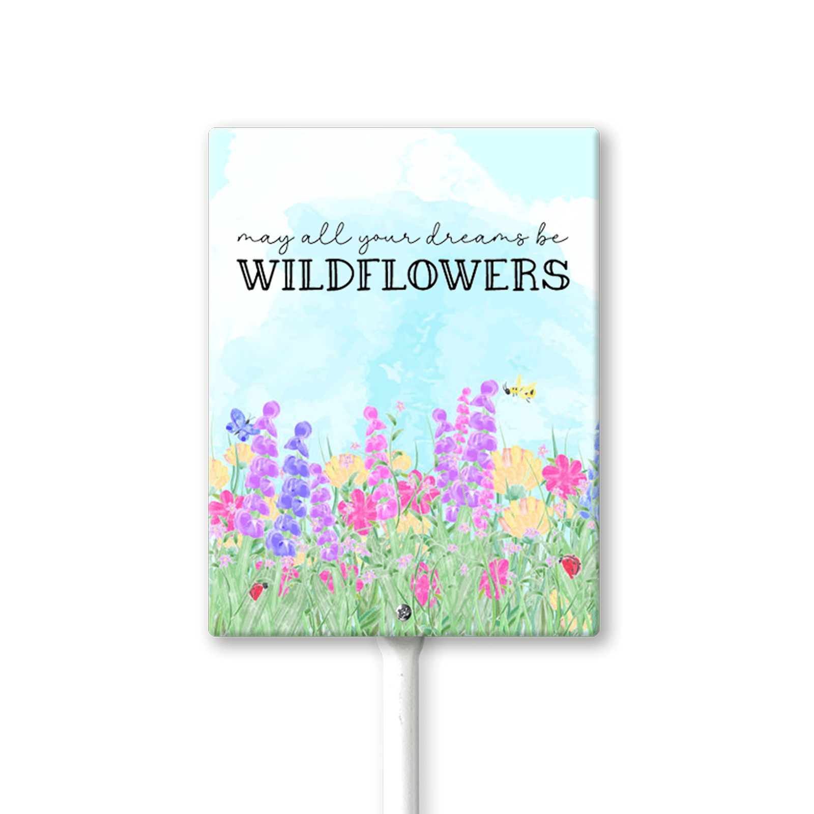 Eveokoki Garden Signs May All Your Dreams Be Wildflowers Sign with ...