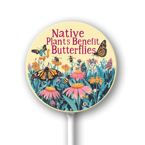 Eveokoki Garden Signs Native Plants Benefit Butterflies Sign with Stake ...
