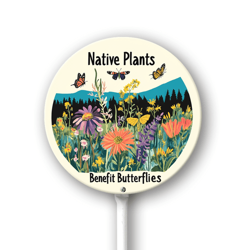 Eveokoki Garden Signs Native Plants Benefit Butterflies Sign with Stake ...