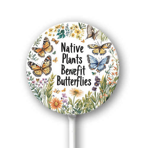 Eveokoki Garden Signs Native Plants Benefit Butterflies Sign with Stake ...