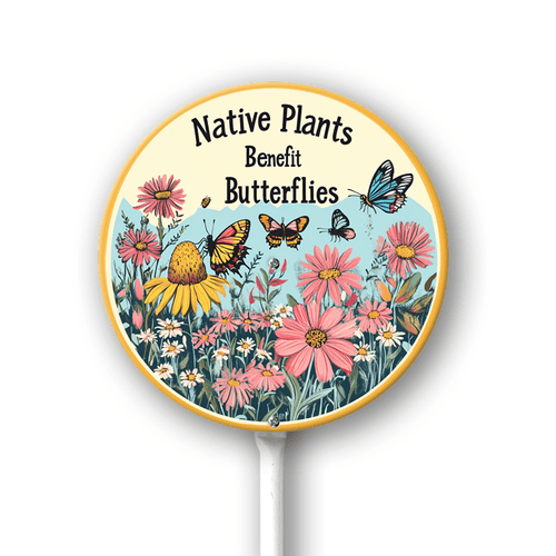 Eveokoki Garden Signs Native Plants Benefit Butterflies Sign with Stake ...