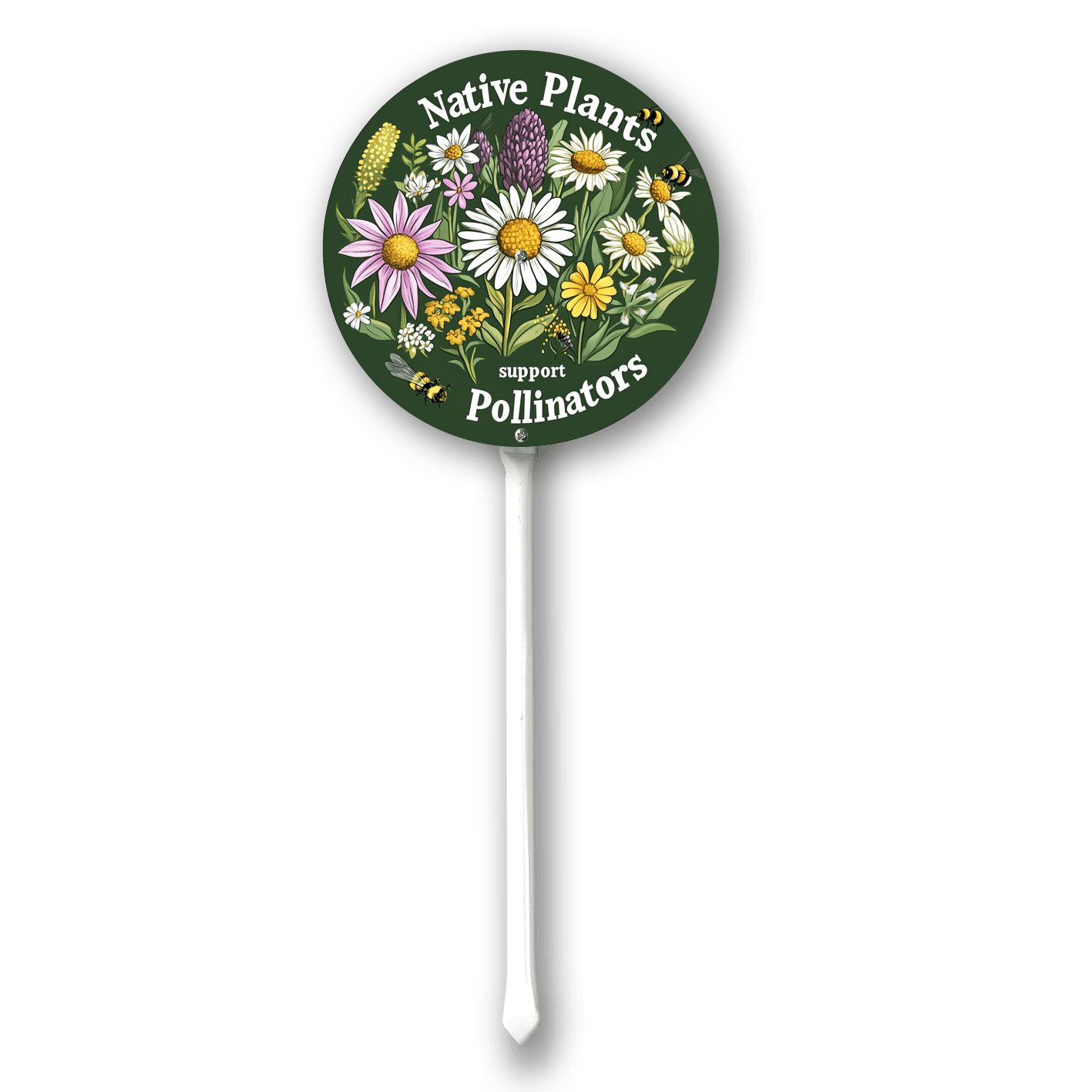Eveokoki Garden Signs Native Plants Support Pollinators Sign with Stake ...