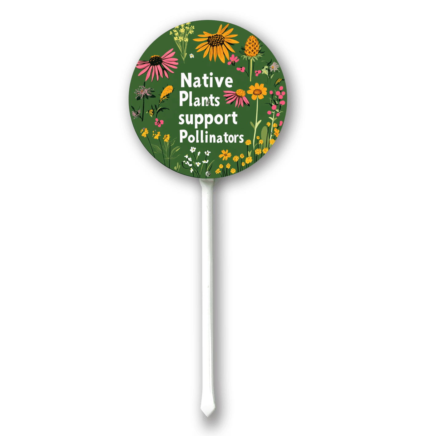 Eveokoki Garden Signs Native Plants Support Pollinators Sign with Stake ...