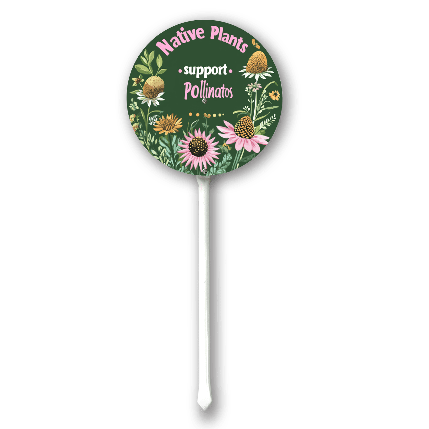 Eveokoki Garden Signs Native Plants Support Pollinators Sign with Stake ...