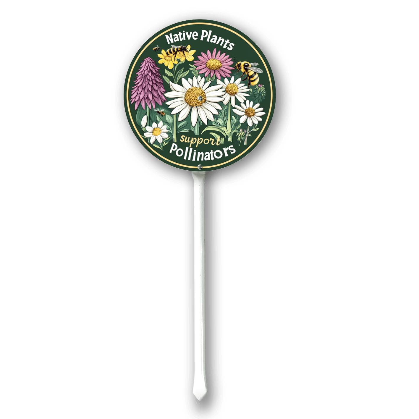 Eveokoki Garden Signs Native Plants Support Pollinators Sign with Stake ...