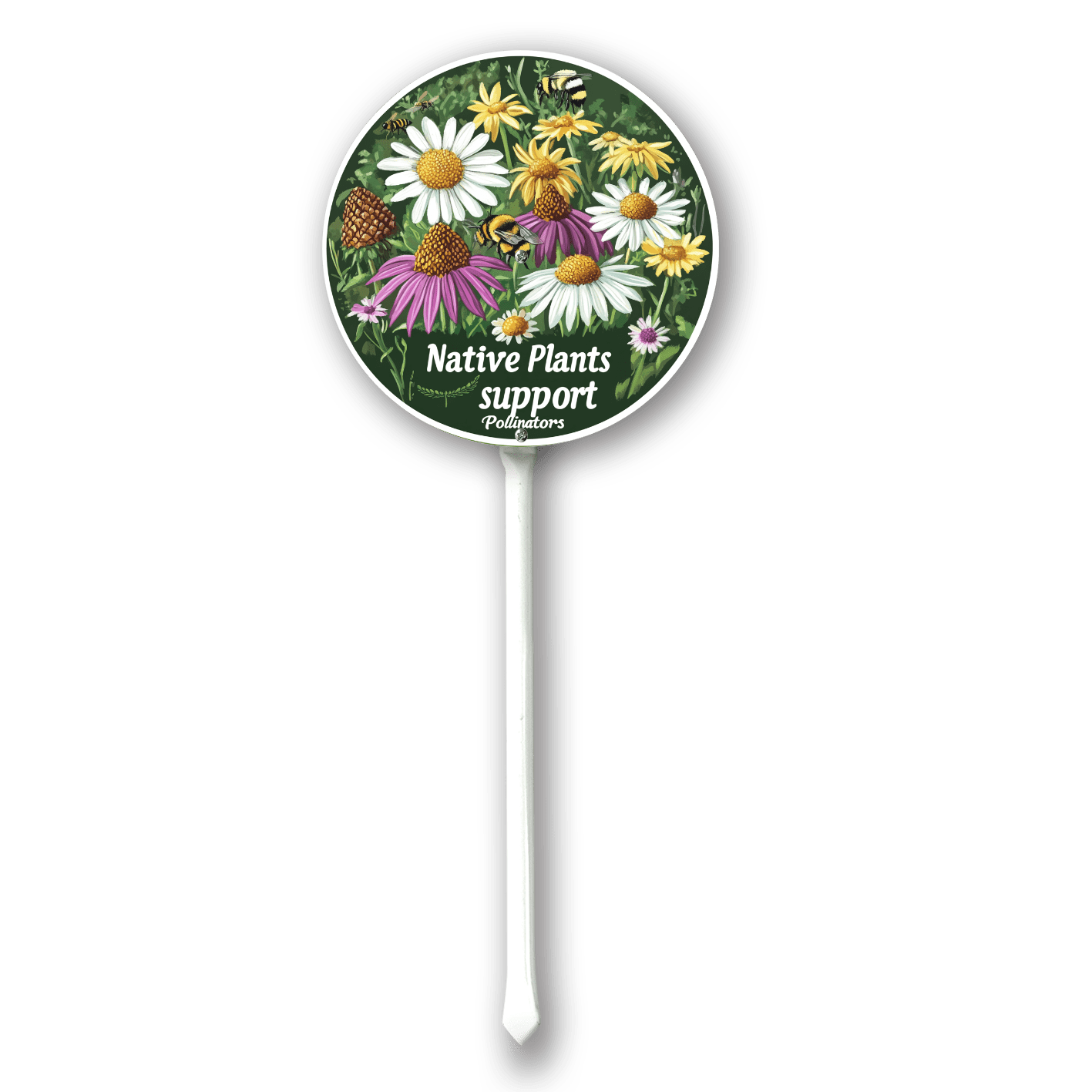 Eveokoki Garden Signs Native Plants Support Pollinators Sign with Stake ...