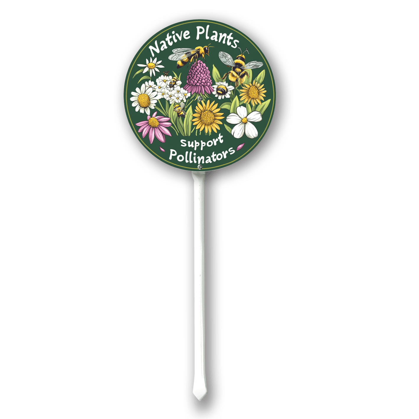 Eveokoki Garden Signs Native Plants Support Pollinators Sign with Stake ...