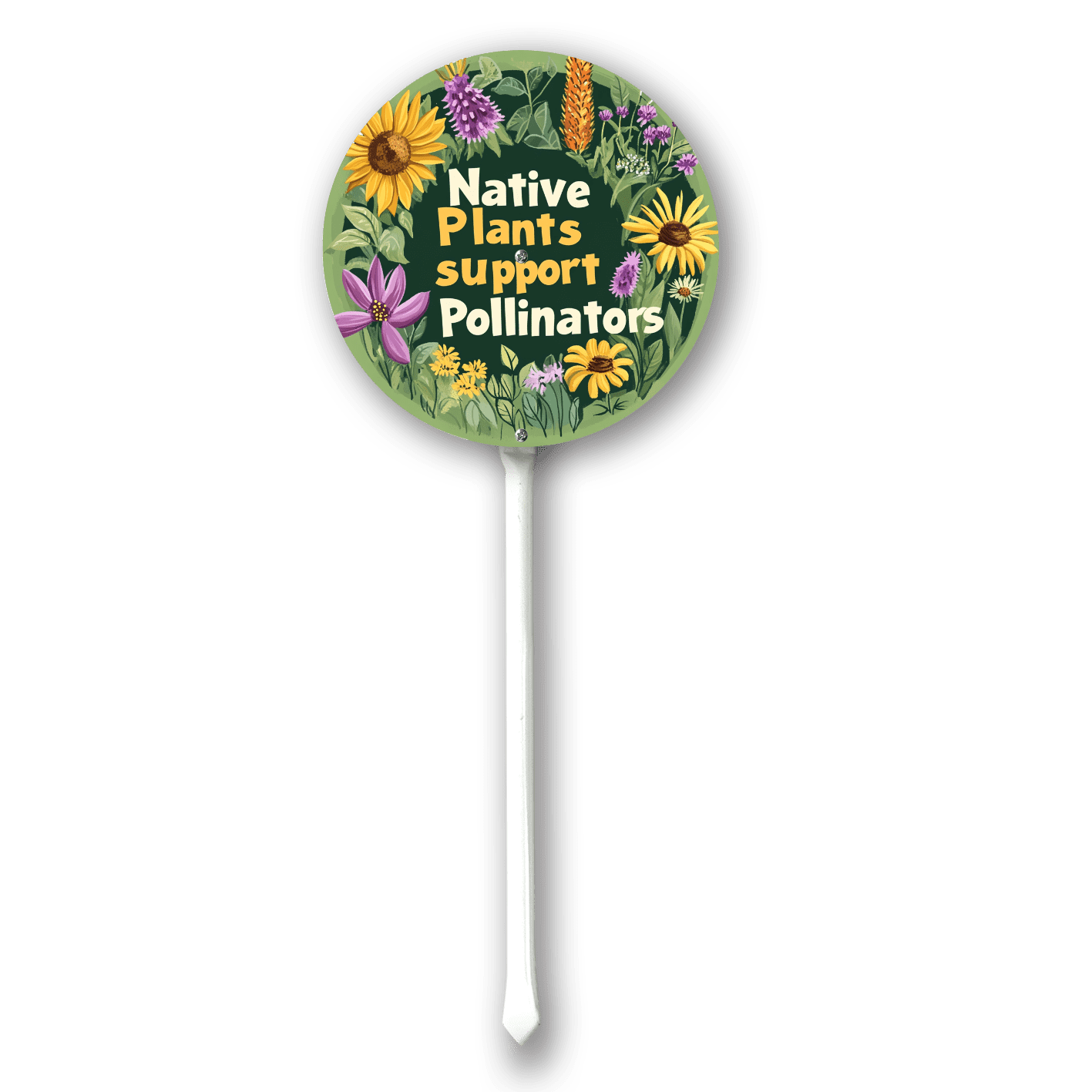 Eveokoki Garden Signs Native Plants Support Pollinators Sign with Stake ...