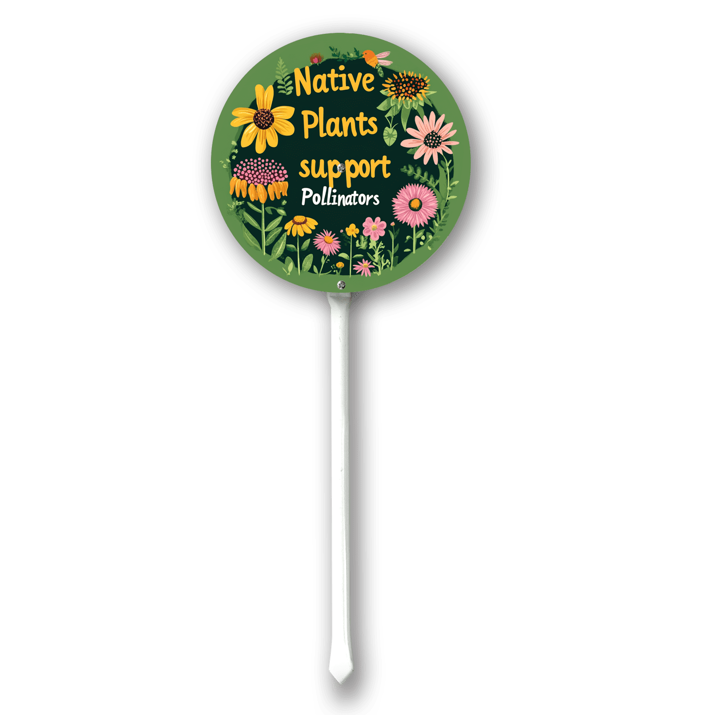 Eveokoki Garden Signs Native Plants Support Pollinators Sign with Stake ...