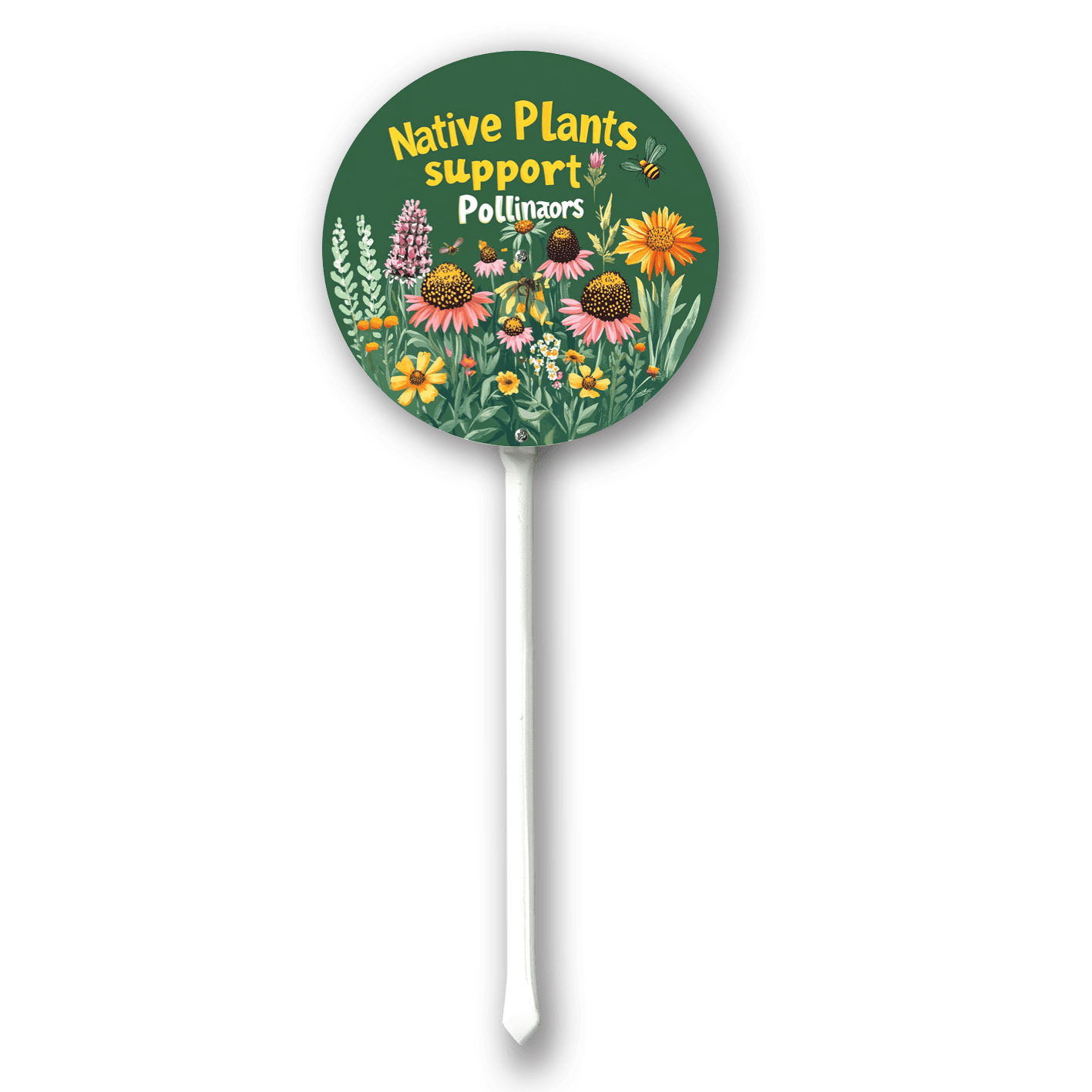 Eveokoki Garden Signs Native Plants Support Pollinators Sign with Stake ...