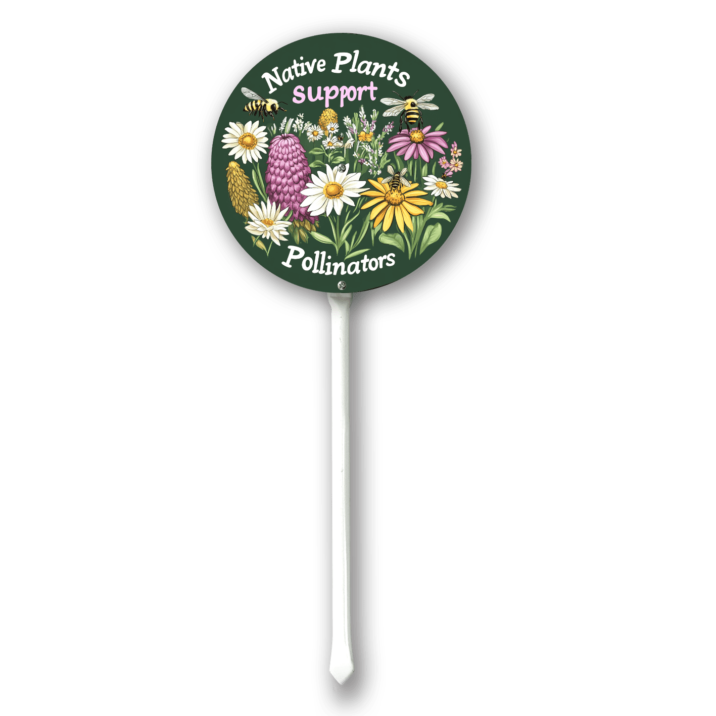 Eveokoki Garden Signs Native Plants Support Pollinators Sign with Stake ...
