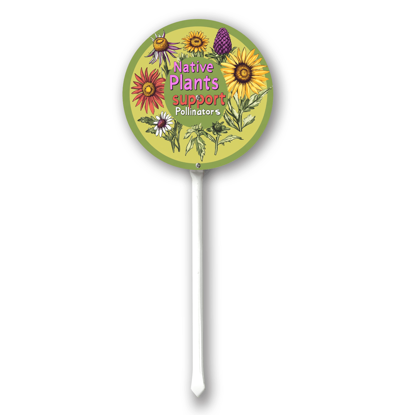 Eveokoki Garden Signs Native Plants Support Pollinators Sign with Stake ...