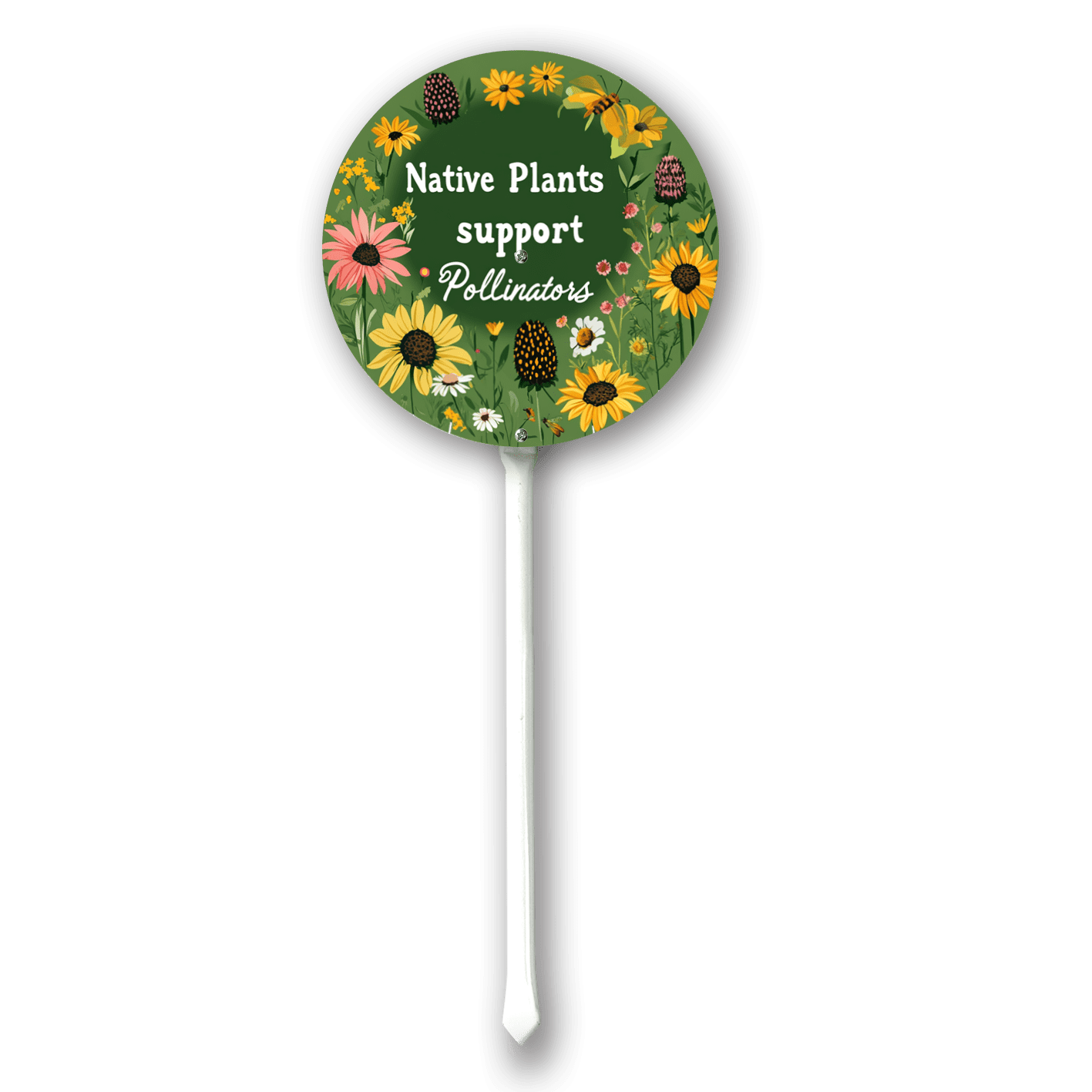 Eveokoki Garden Signs Native Plants Support Pollinators Sign with Stake ...