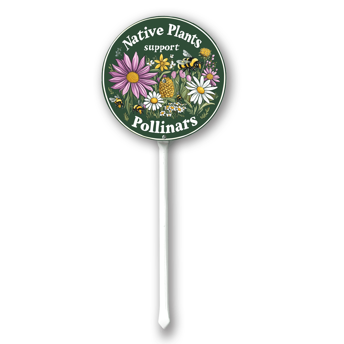 Eveokoki Garden Signs Native Plants Support Pollinators Sign with Stake ...