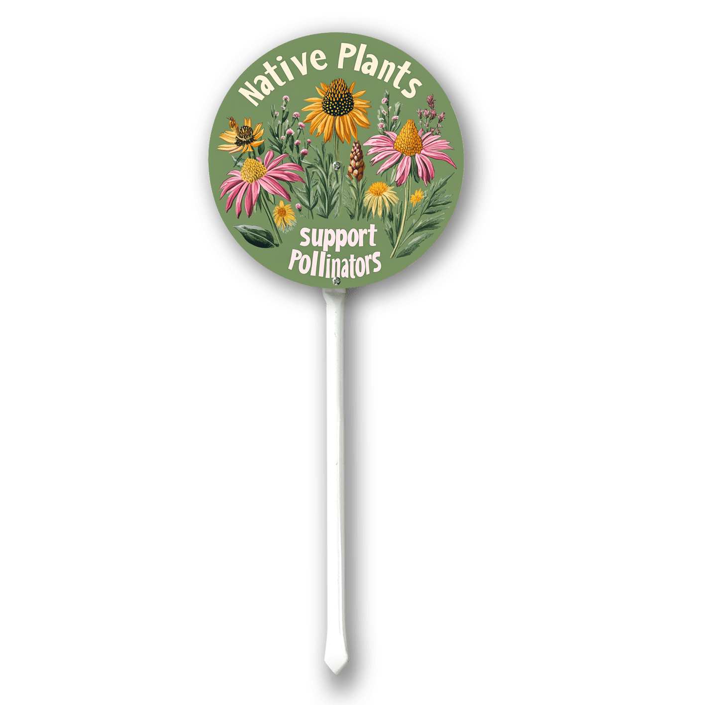 Eveokoki Garden Signs Native Plants Support Pollinators Sign with Stake ...